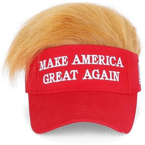 Ada Stok Topi Pilihan Raya Amerika Baru Kreatif Rambut Palsu Coklat ...