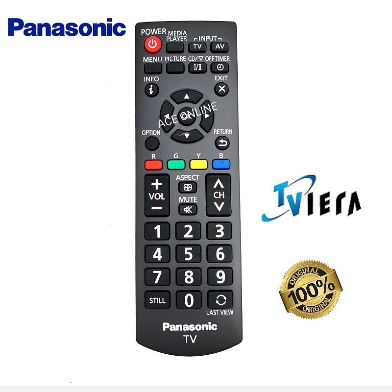 100%ORIGINAL Panasonic Viera LCD / LED / TV Remote Control N2QAYB000823 ...