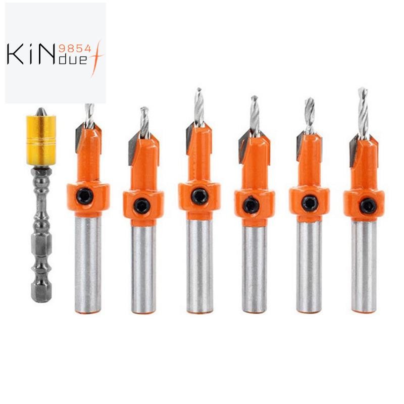 Counterbore Drill Taper Drill Kit Woodworking Opener Set Hexagon Screw ...
