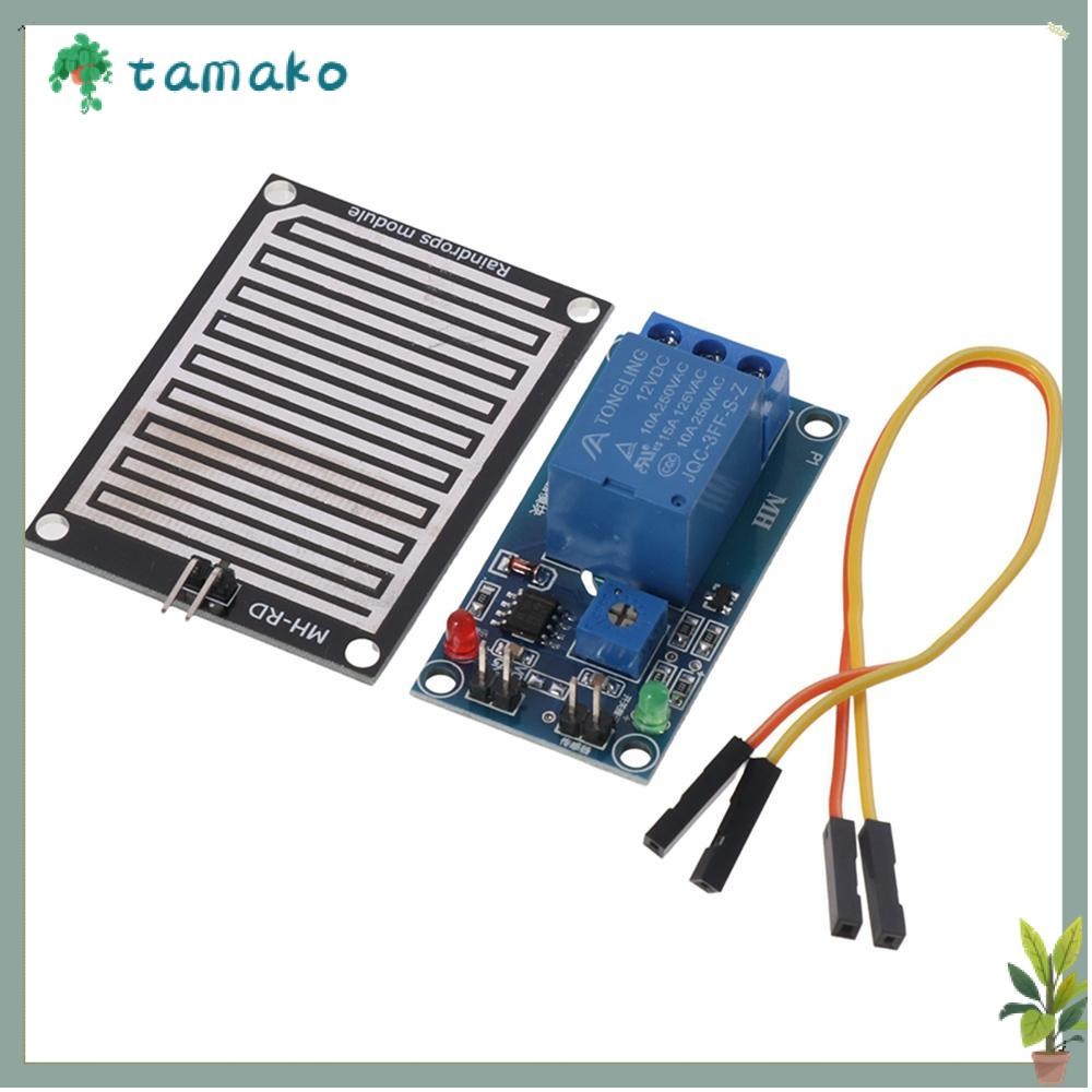 TAMAKO Rain Dectection Module, 12V Adjustable Raindrops Sensor ...