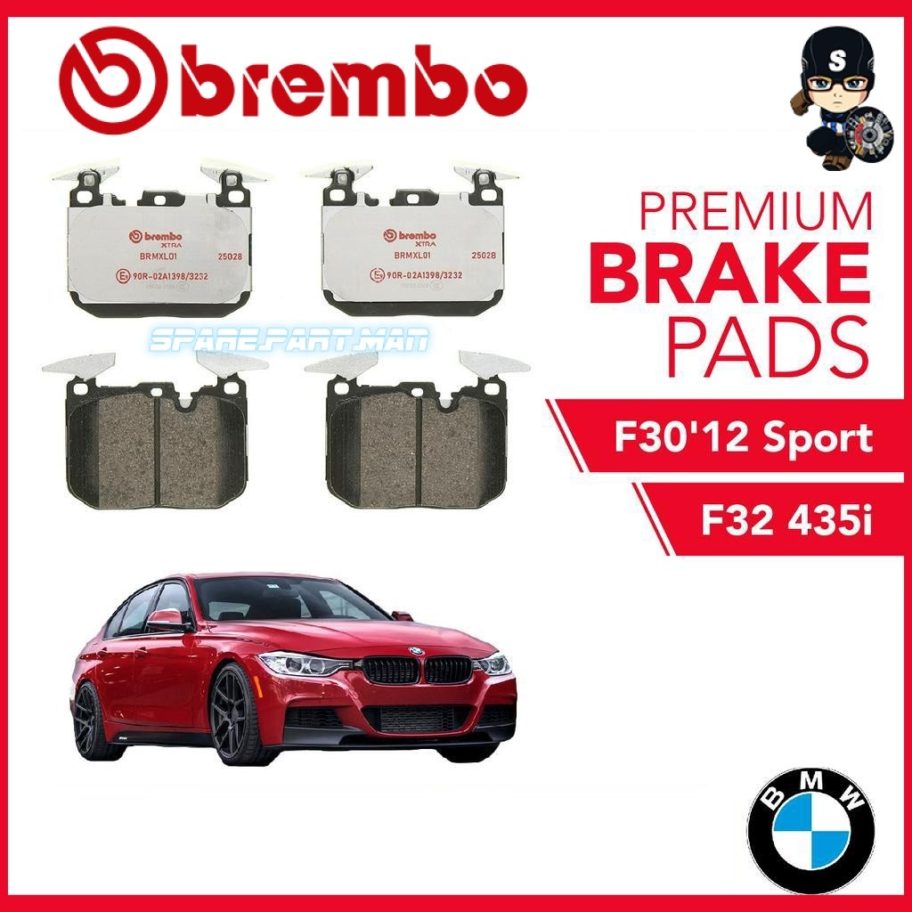 Original BREMBO Xtra Front Brake Pads BMW F30'12 Sport (Brembo Caliper ...