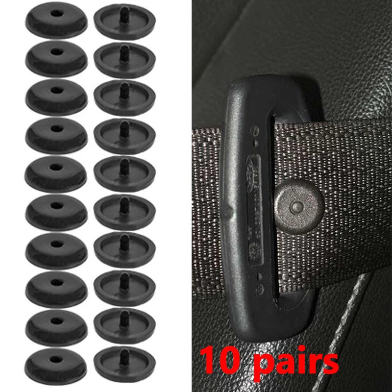 20 PCS Car Safety Seatbelt Stopper Buckle Automobile Seat Belt Spacing ...