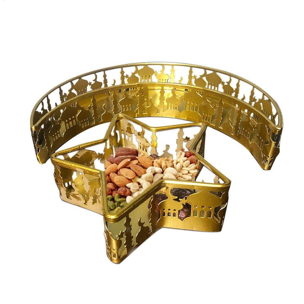 Muslim EID Eid dinner plate Ramadan moon and star tray set explanmy ...