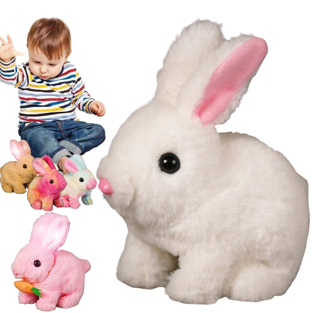 redbuild| Stuffed Bunny Toy Comfortable Stuffed Rabbit Interactive ...