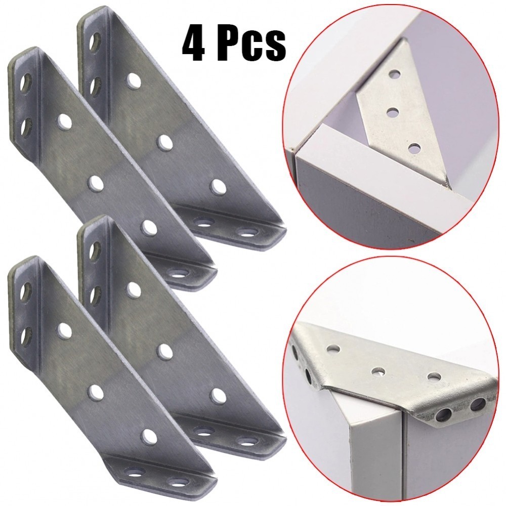 AUROA~Rust resistant Stainless Steel Corner Brackets for Easy Wood ...