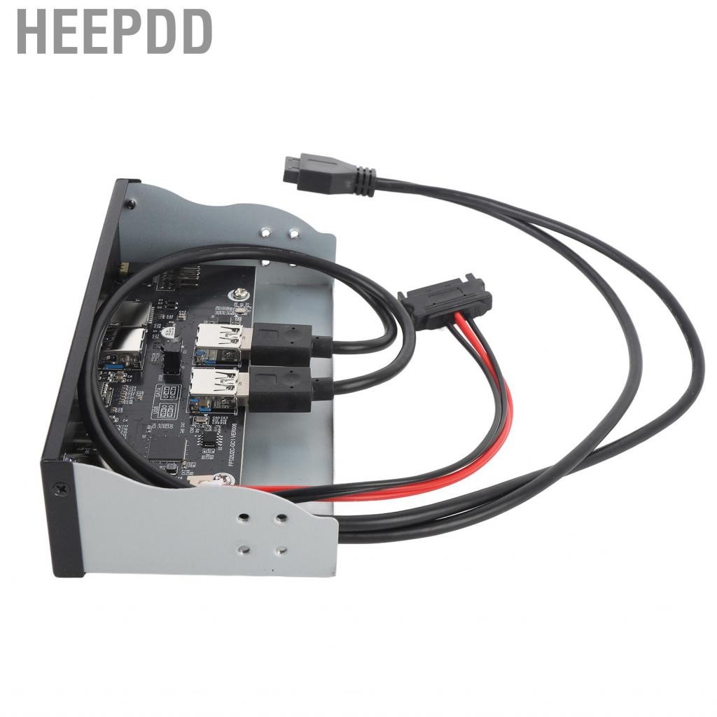 HEEPDD Front Panel USB Hub USB3.2 GEN1 19PIN + Sound 9 pin Input Metal ...