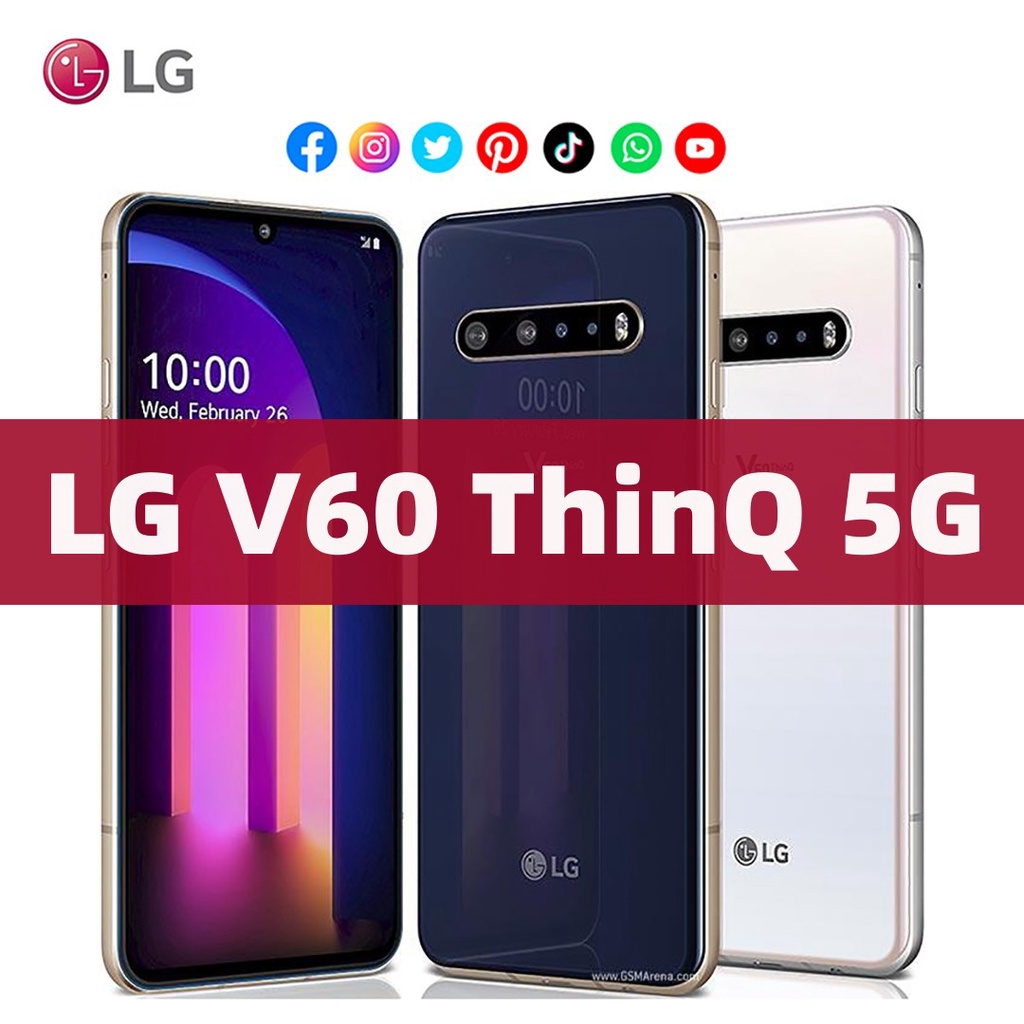 LG V60 ThinQ 5G V600VM/ V600TM 6.8" US Version Octa-core RAM 8GB ROM 128GB/256GB NFC 5G ...