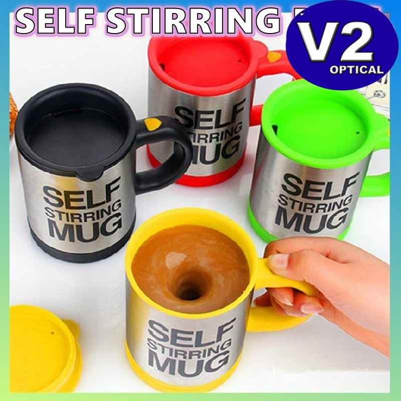 Coffee Mixing Mug Drinkware Stainless Steel Electric Spin Mug Self ...