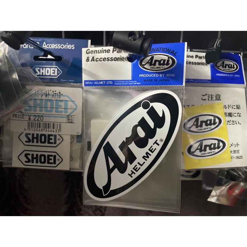 💯% Original Japan 🇯🇵 Sticker Arai & Shoei | Shopee Malaysia