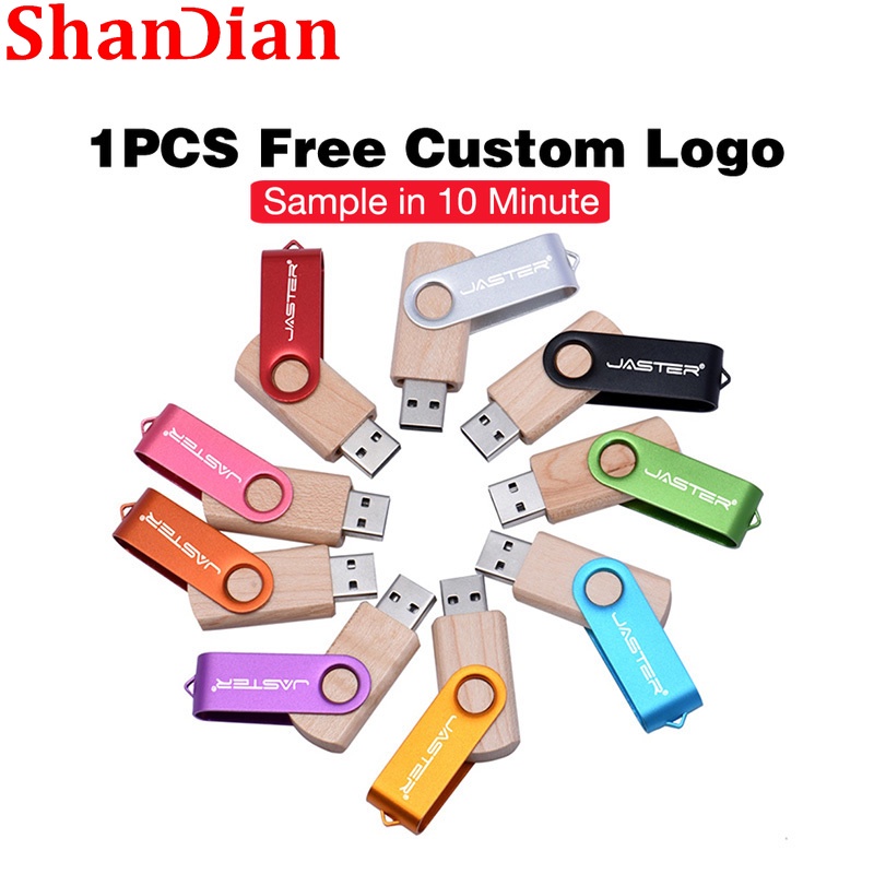 SHANDIAN 1PCS Free Custom Logo USB 2.0 Flash Drives 128GB Foldable ...