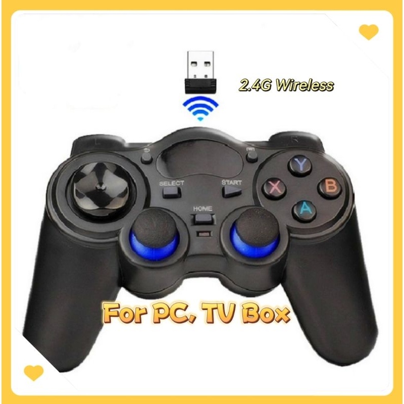 SinarSupermart Wireless 2.4G Joystick Controller PC TV Box Wired PC850 ...