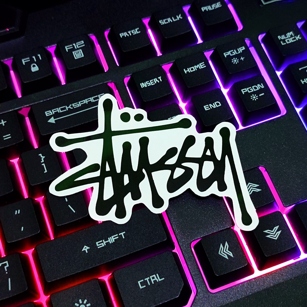 Stussy Series Aesthetic Stickers Journal Motorcycle Tumblr Sticker Shopee Malaysia