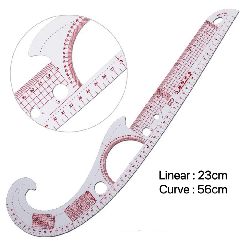 3250 Plastic DIY Sewing Ruler Multifunctional French Curve Ruler ...