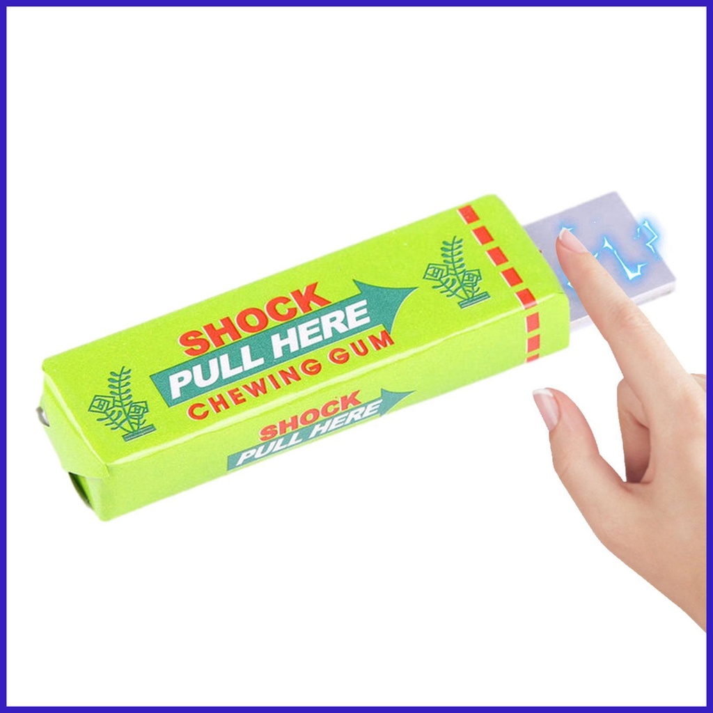 Funny Shock Joke Electric Chewing Gum Prank Tricky Toys Safety Pull ...