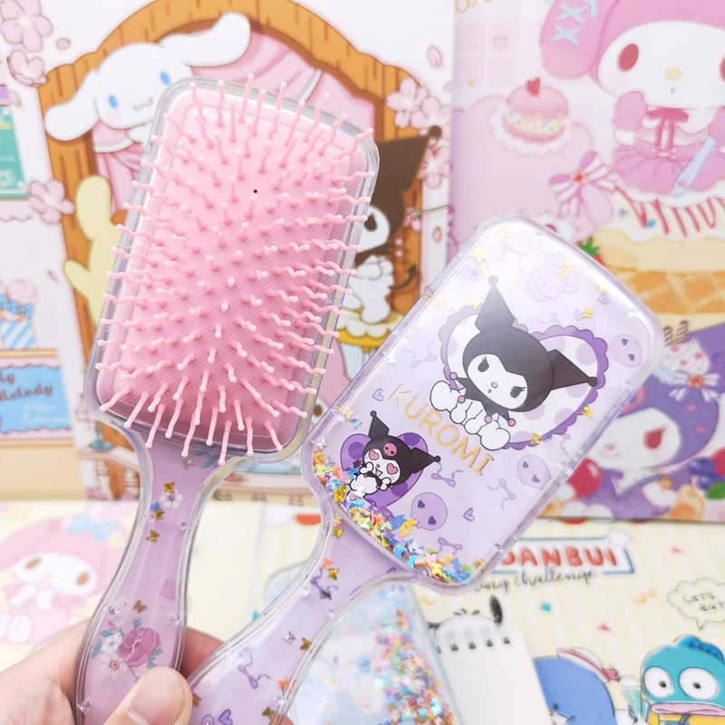 Kawaii Kuromi Cinnamoroll Cartoon Air Cushion Comb Sanrioed Anime Doll ...