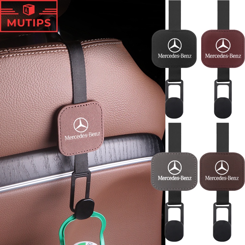 Mercedes Benz Car Seat Back Suede Metal Hook Water Bottle Handbag ...