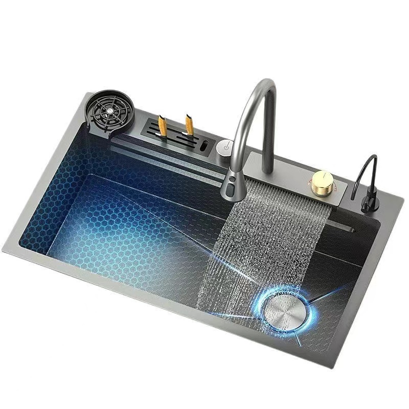 Ready stock Waterfall Premium Nano Sink Package Deals Stainless Steel ...