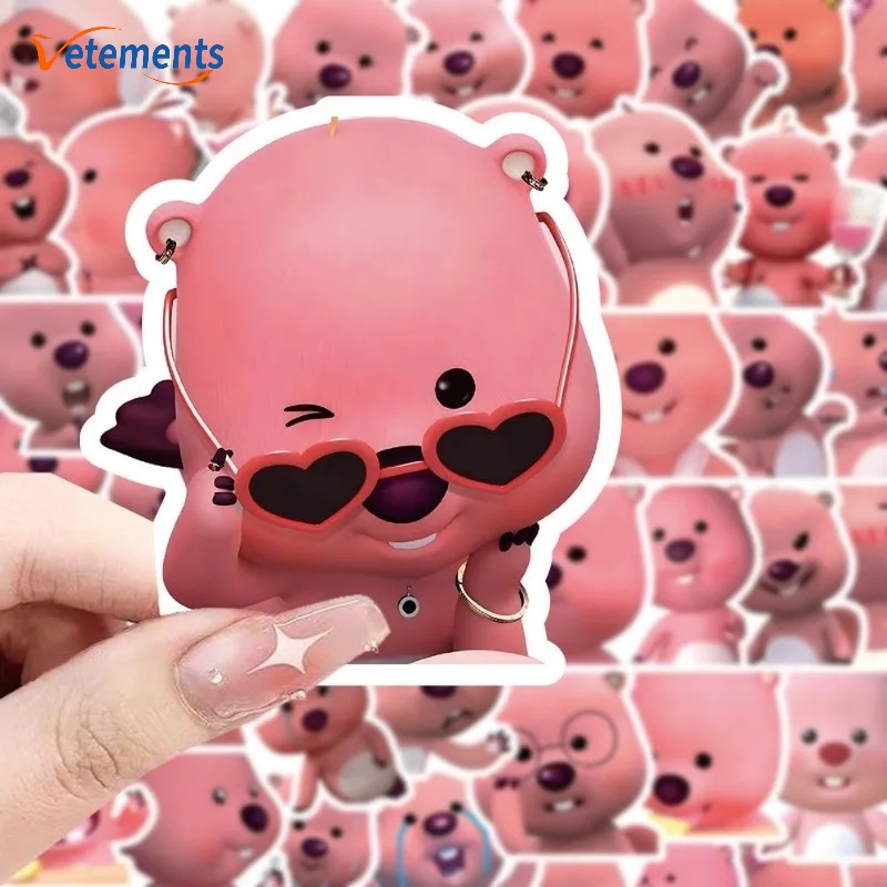 102Pcs/Set Cartoon Little Beaver Loopy Stickers Kawaii Anime Emoji ...