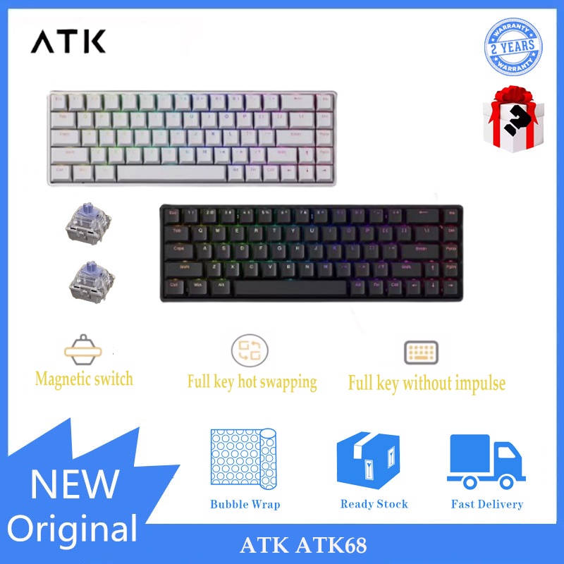 ATK GEAR ATK68 Esports Magnetic Axis Keyboard Single Mode PBT ...