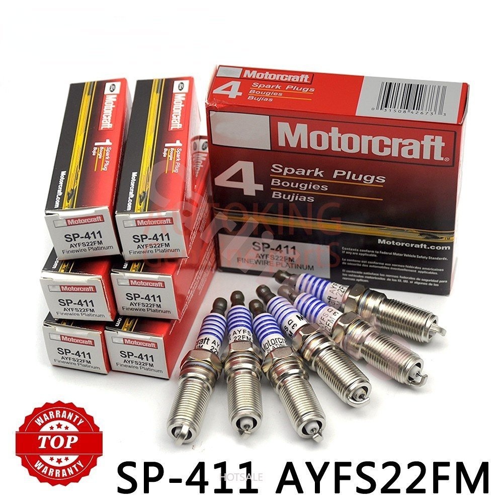 4pcs platinum spark plug sp-411 ayfs22fm for foucs c-max fiesta edge ...