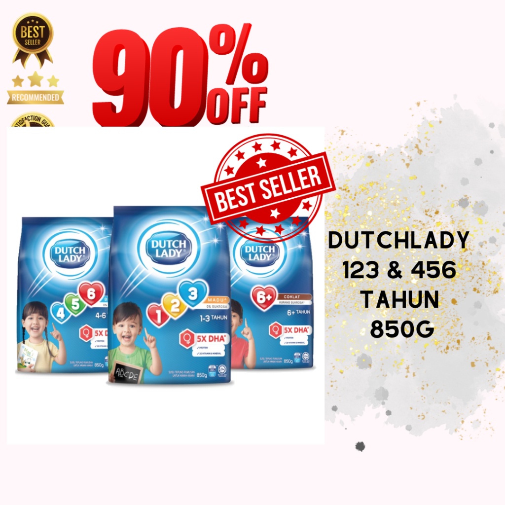 DUTCH LADY 123 & 456 PLAIN 850G | Shopee Malaysia