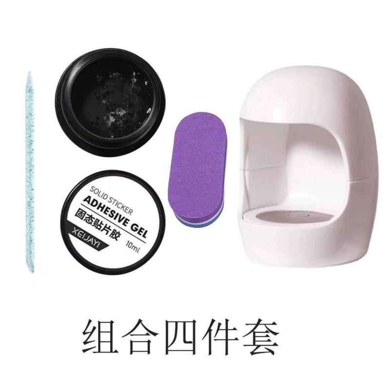 Solid nail glue固态贴片胶甲片粘合剂指甲持久固体穿戴黏合凝胶水牢固美甲店专用Solid patch adhesive nail ...