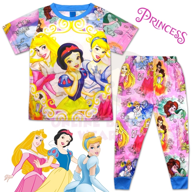 Girl Full Print DSNY PRINCESS Microfiber Pajamas-Random Color Kids (1 ...
