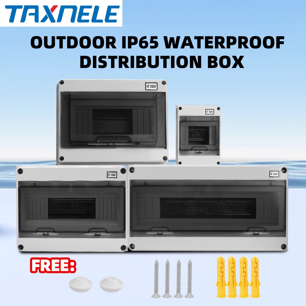 HT IP65 Outdoor Waterproof Electrical Distribution Box 5 8 12 15 18 ...