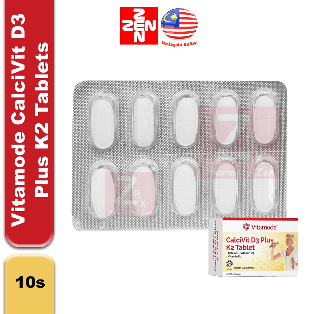 Vitamode CalciVit D3 Plus K2 Tablets (10s)(Strip) | Shopee Malaysia