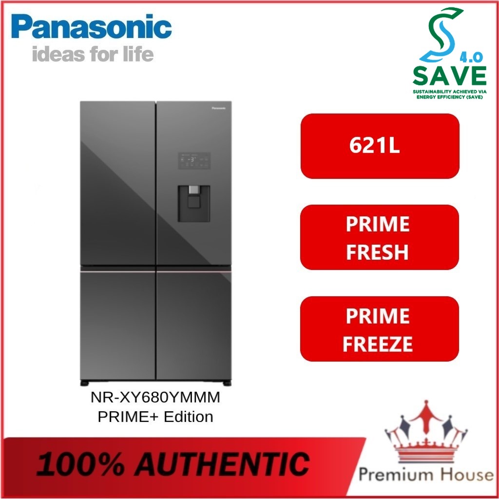 Panasonic 621L PRIME+ Edition Premium 4-Door Refrigerator NR-XY680YMMM ...