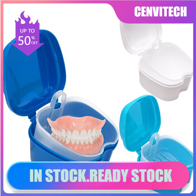 Portable Denture False Teeth tooth Box Bath Appliance Storage Case ...