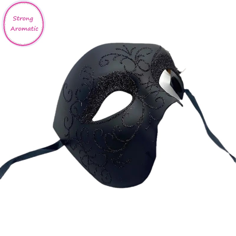STRO Halloween Costume Party Masquerade Male Masquerade Half Face Adult ...