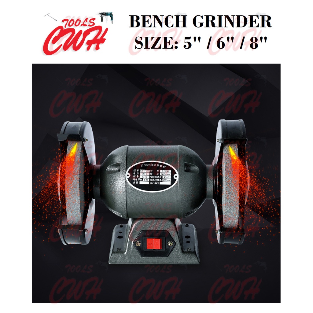 PRE ORDER 30DAYS PRC 5" 6" 8" BENCH GRINDER GRIND GRINDING MACHINE ...