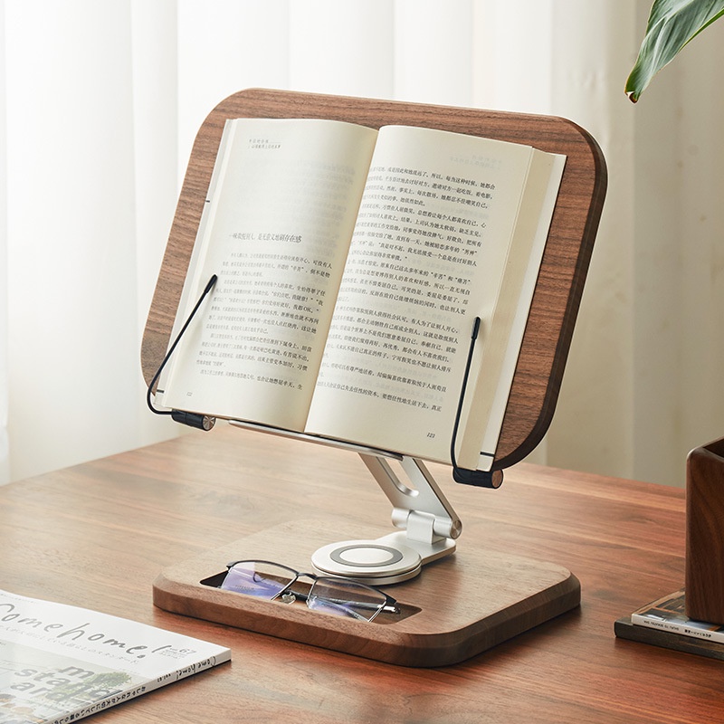 Wooden Reading Rack Student Reading Book Clip Book Reading Computer ...