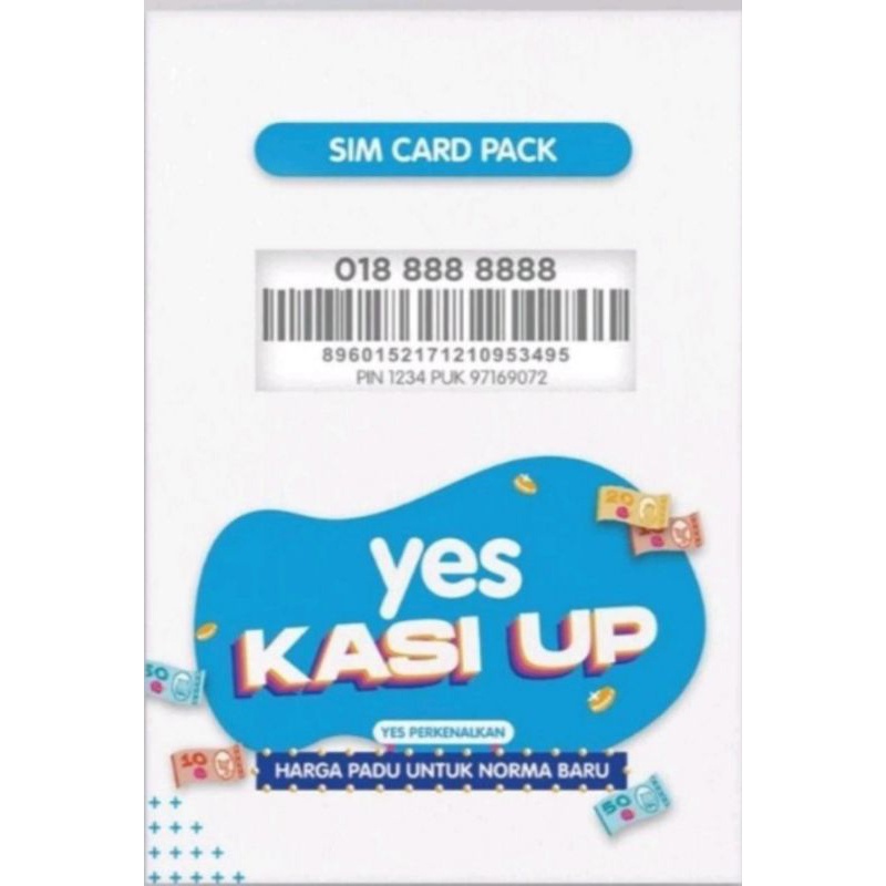 SIM CARD YES PREPAID ( RM5 FREE ) MNP KEKAL NUMBER LAMA, NEW NUMBER ...
