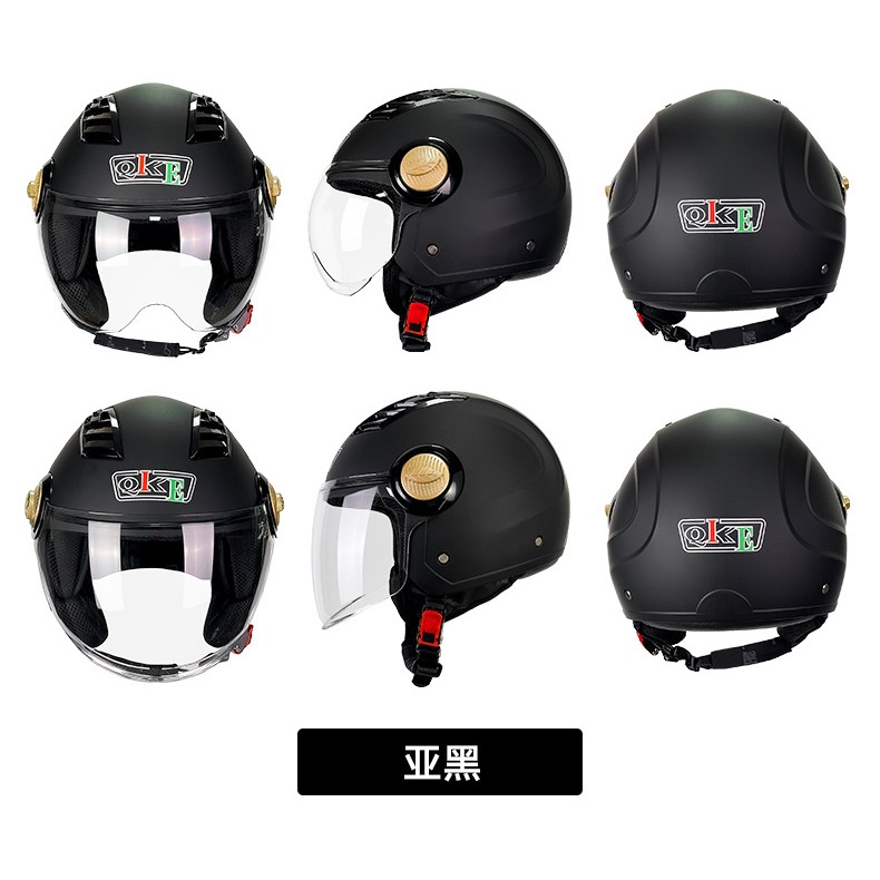 QIKE 002 half face motorcycle helmet open face helmets four season jet ...