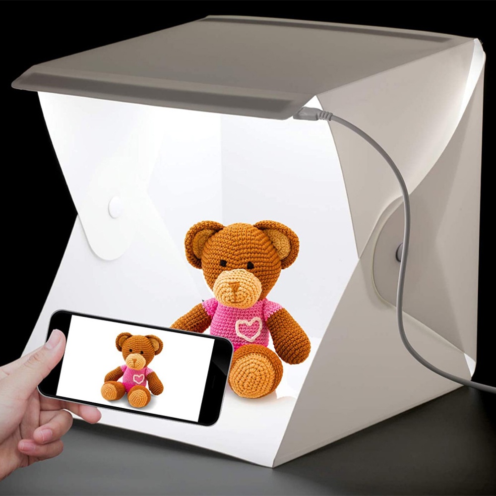 Photo Studio Light Box Photography with LED for Product Photography ...