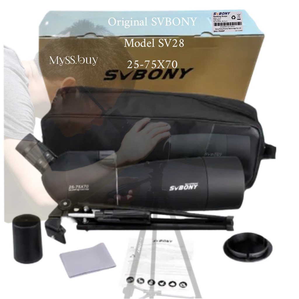 Original SVBONY SV28 Spotting Scope Powerful Telescope Long Range Large ...