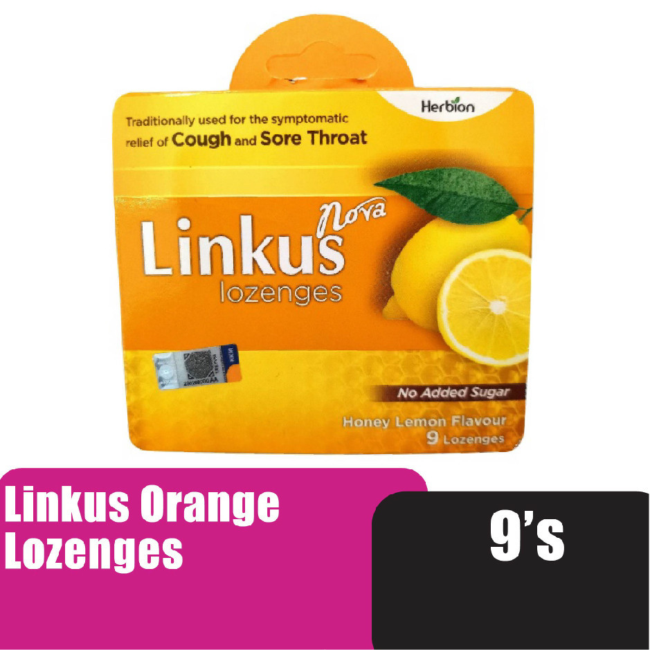 LINKUS Nova Lozenges 9's - Honey Lemon Flavour HTM Pharmacy | Shopee ...