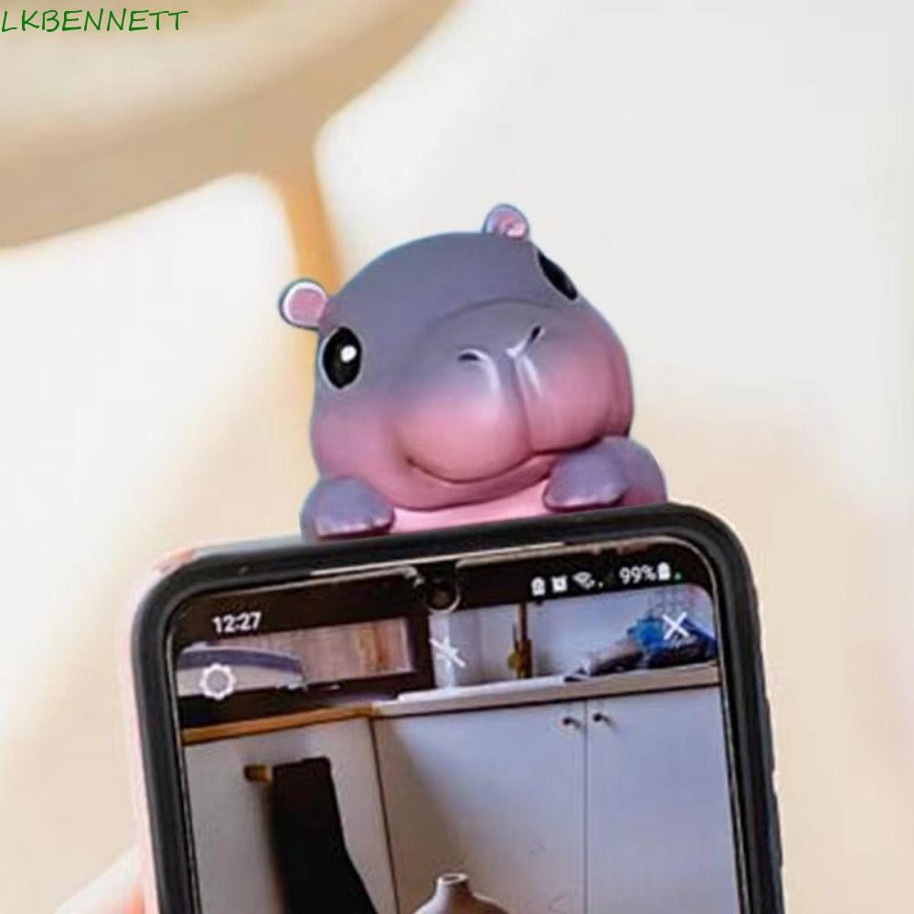 LKBENNETT Computer Monitor Decor, Cartoon 3D Desk Toy Moo Deng Screen ...