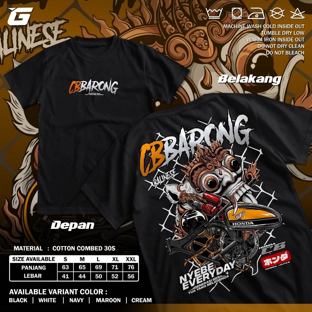 Honda CB x Barong Culture Indonesia Series Racing T-shirt Herex Honda ...
