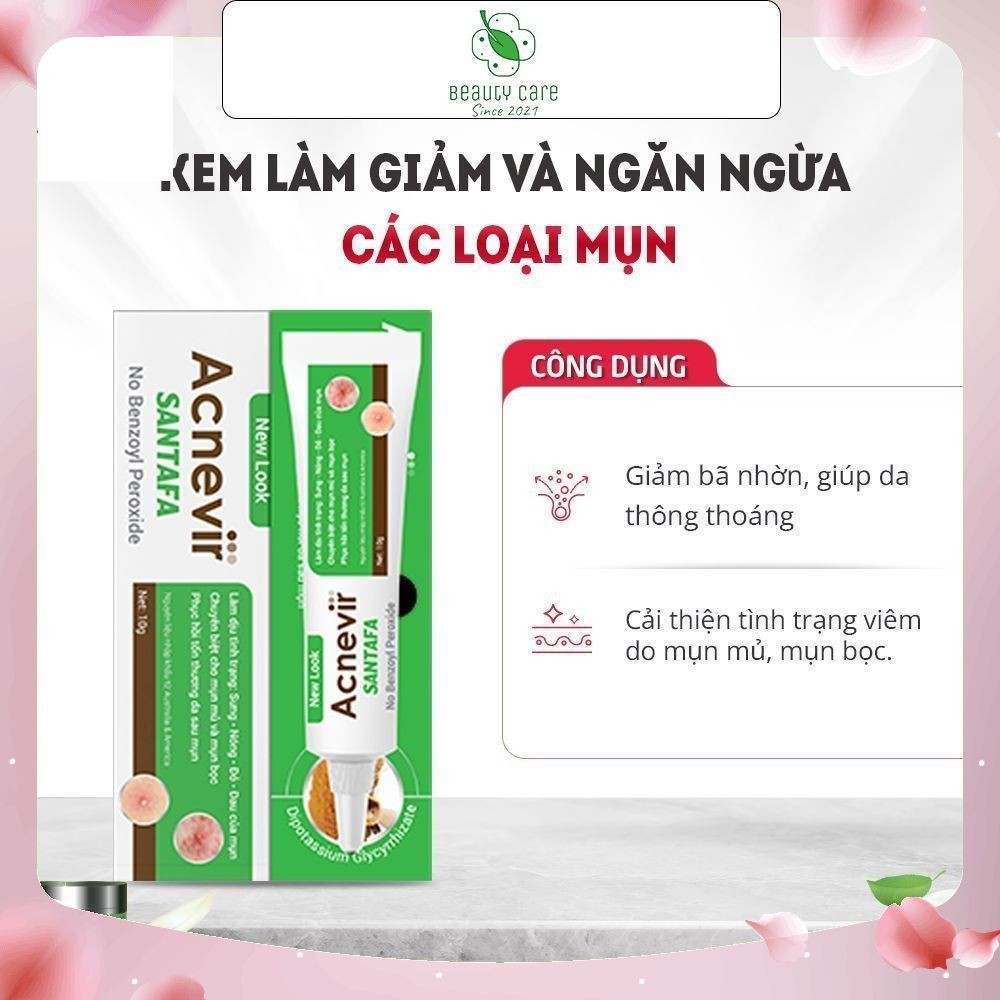 Acnevir Santafa Pustules, Cysts, Redness and Acne Reduction Cream ...