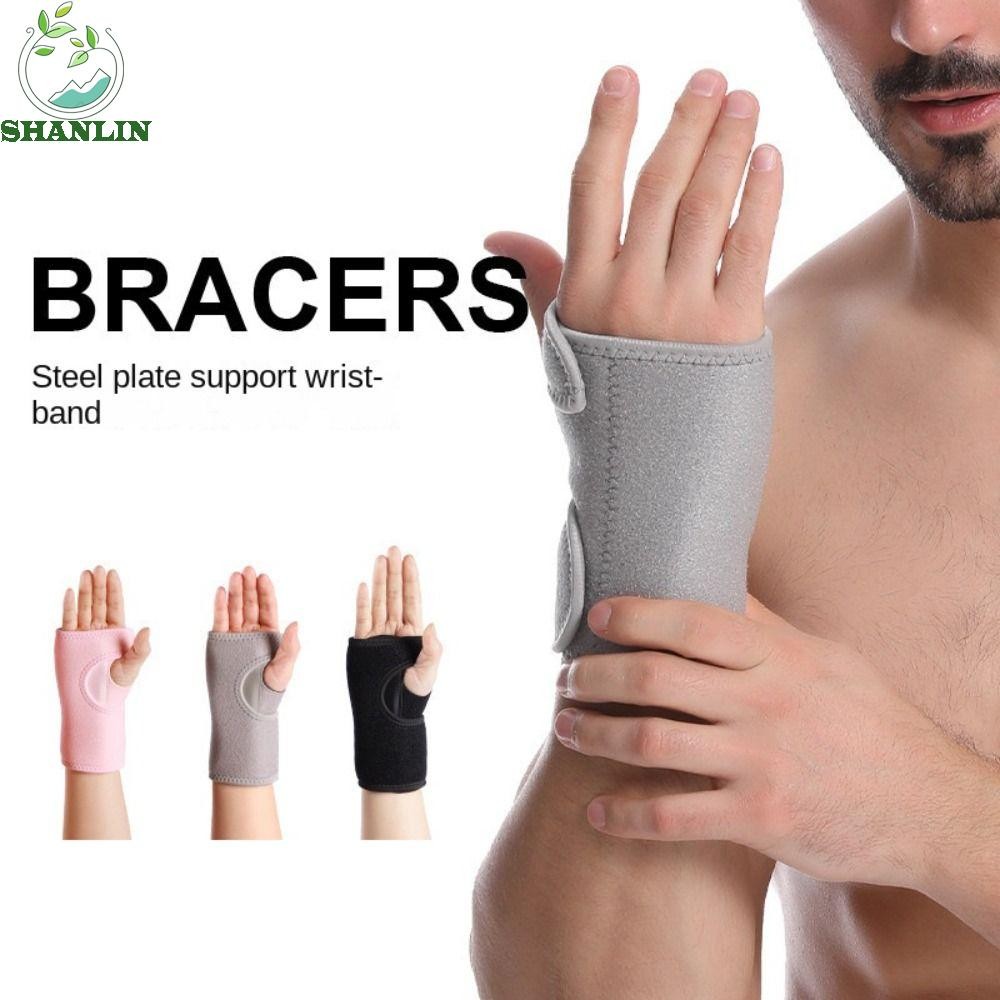 SHANLIN Wrist Bandage Belt Palm Hand Bracer Gym Wrist Men Right Hand ...