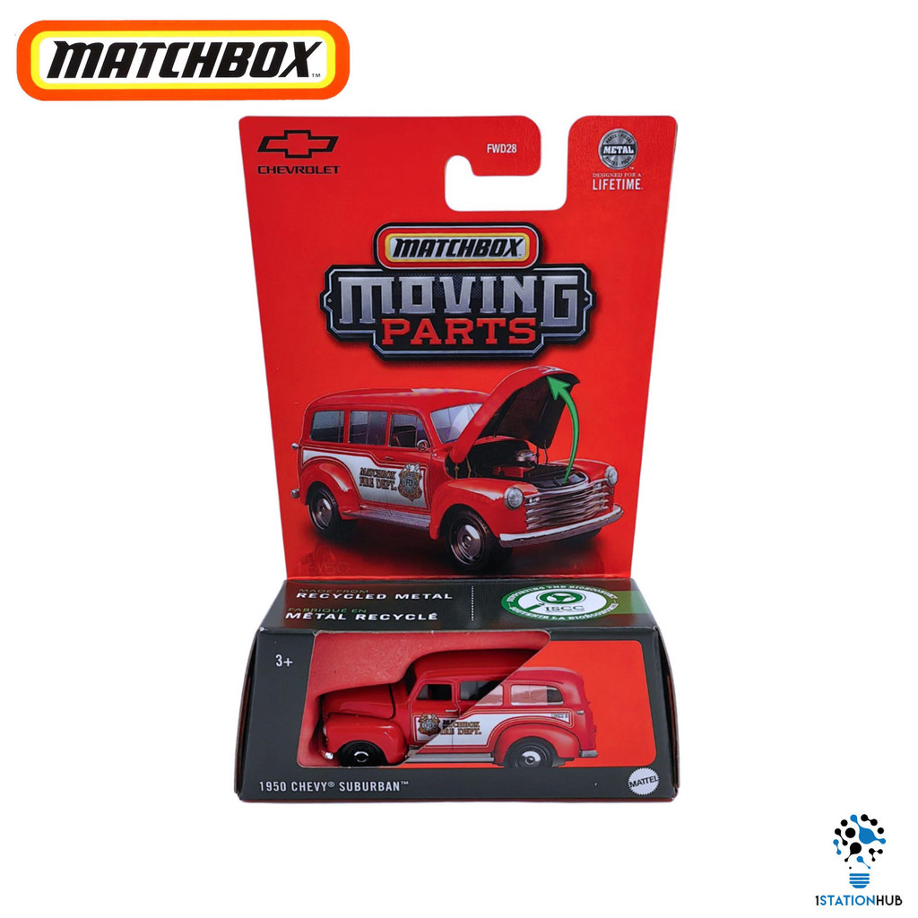 Matchbox Moving Parts 1950 Chevy Suburban Car | Cars Collector Kids ...