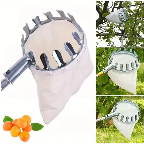 Metal Fruit Picker Tools Deep Basket Fruit Picker Head Convenient ...