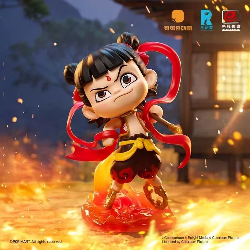 [100% Genuine] POP MART Nezha 2 Born Bounds Series Figure Cute Dolls ...