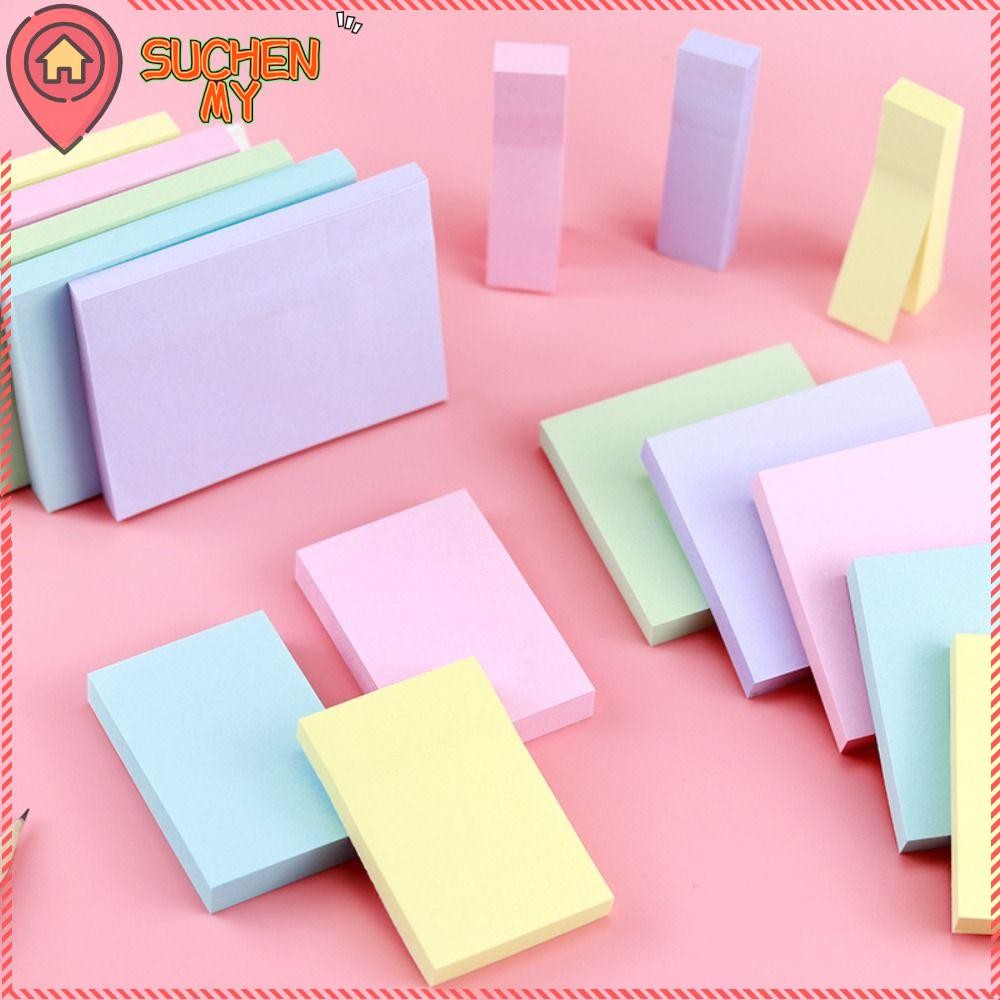 SUCHENMY 100 Sheets Sticky Notes, Paper Office Supplies Scrapes ...