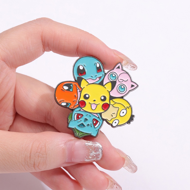 Japanese Anime Pokemon Cartoon Brooch Pokemon Cute Backpack Badge ...