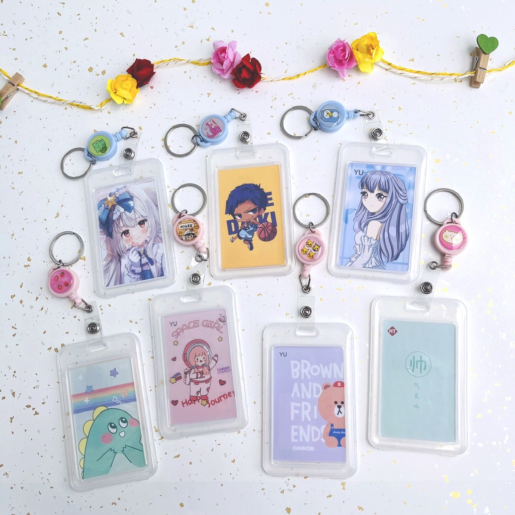 Anime cartoon YU retractable card Mica plastic nameplate | Shopee Malaysia