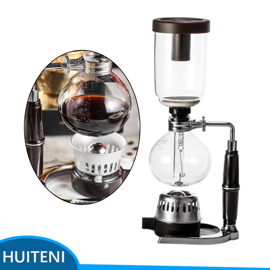 Glass Type Siphon Coffee Maker Household Siphon Pot for Bar Kitchen ...